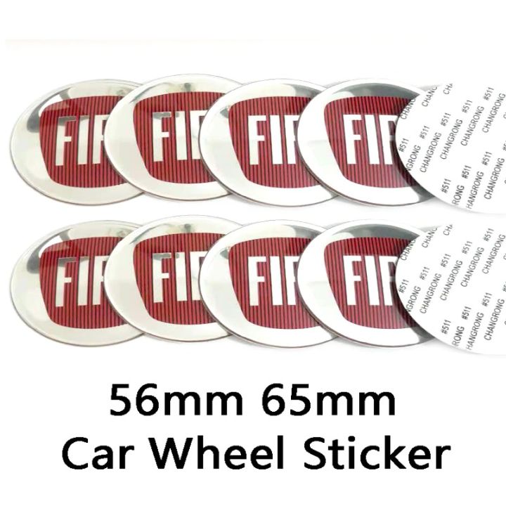4pcs Rims Cover Dust-Proof Wheel Center Hub Caps Sticker For Fiat Car ...