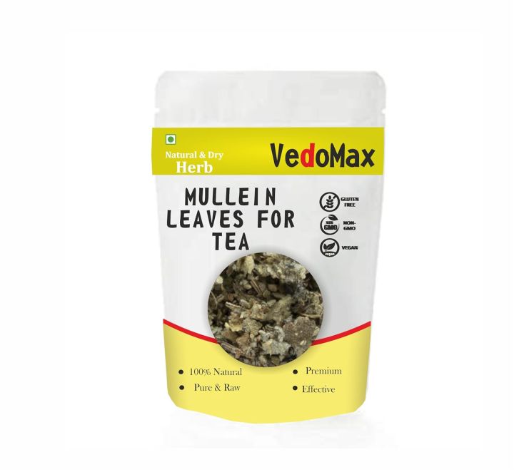 VedoMax Mullein Tea Leaves Dried | Herbal Tea for Lungs Detox - Mullein ...