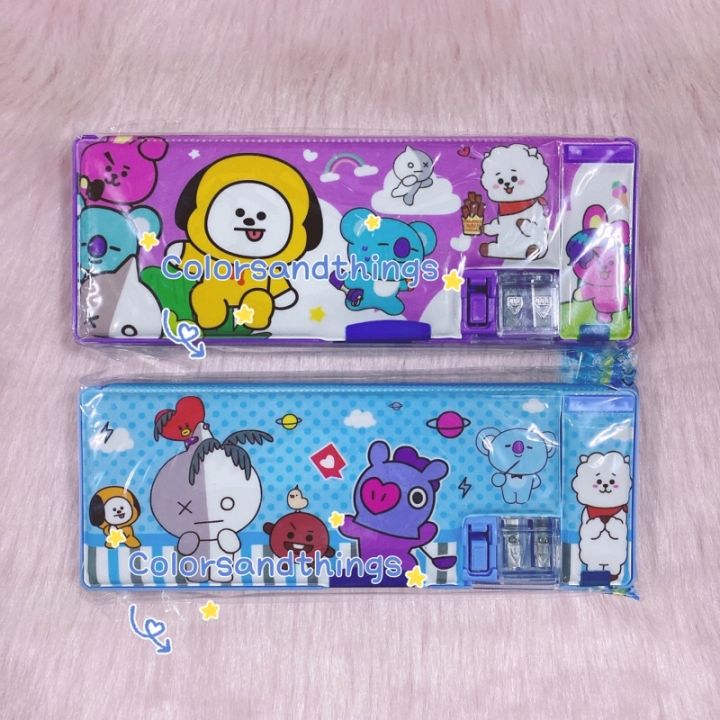 DOUBLE SIDED OPENING big MAGNETIC Character PENCIL CASE BOX | Daraz.lk
