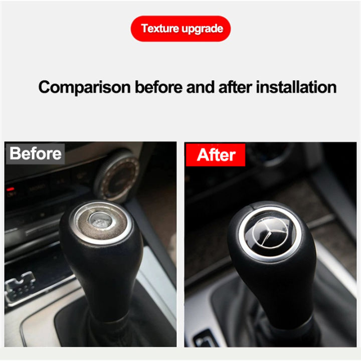 NEW Car Gear Shifter Head Knob Badge Sticker Metal Decal Decoration For ...