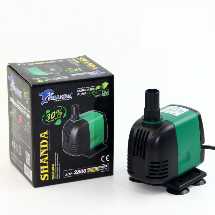SHANDA SDP-2800 Aquarium Water Pump Motor Outlet 10.4W Power 1800L/h ...
