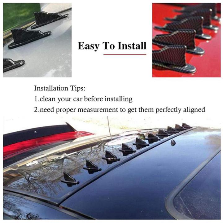 10Pcs Universal Shark Antenna, Carbon Fiber Style Car Roof Shark Fin ...