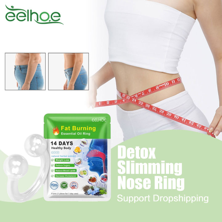 Detox Slimming Essential Oil Nose Ring Lymphatic Drainage Break Down ...