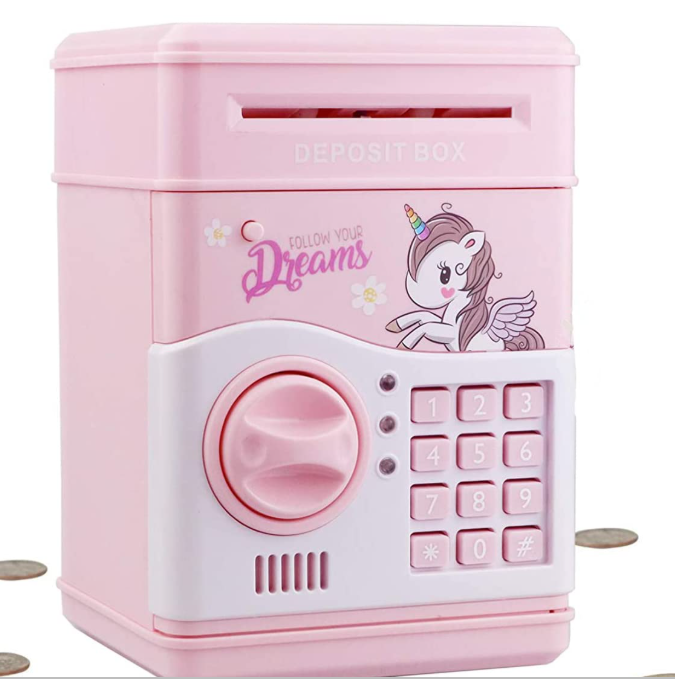 Unicorn Digital Electronic Money Bank Mini ATM Coin Saver For Kids Fun ...