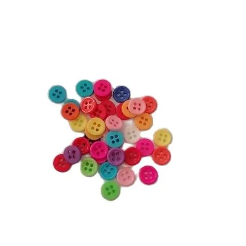 Multicolored Small Round Button. Colorful Hand Craft Button Small ...