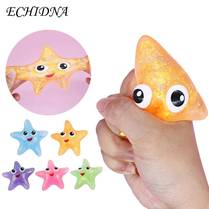 ECHIDNA Squeeze Fidget Toy Mini Cute Squeezing Starfish Fidget Squishes ...