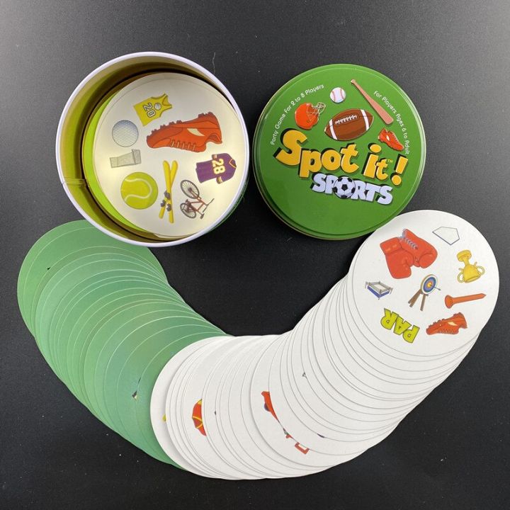 【DIV MALL】Spot It Dobble Cards Game Dobble Animals Kids Sports Gone ...