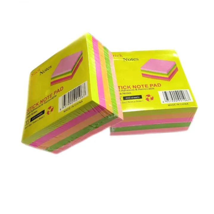 Sticky Notes 500 SHEET 3 X 3 MIX COLOURS | Daraz.lk