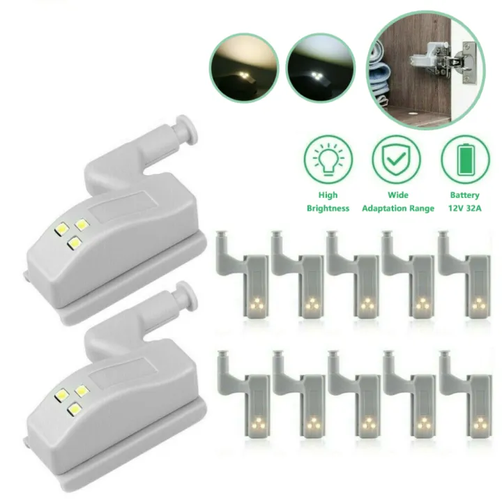 【Fullyoung_520 Store】lowest 10PCS Cabinet Hinge LED Sensor Light For ...