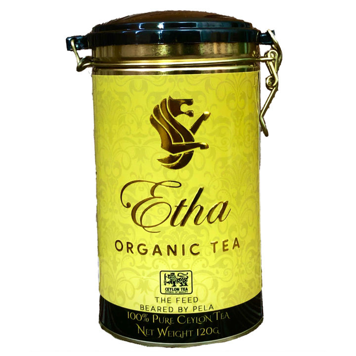 Etha Pure Ceylon Organic Black Tea Tin 120g Premium Ceylon Golden ...