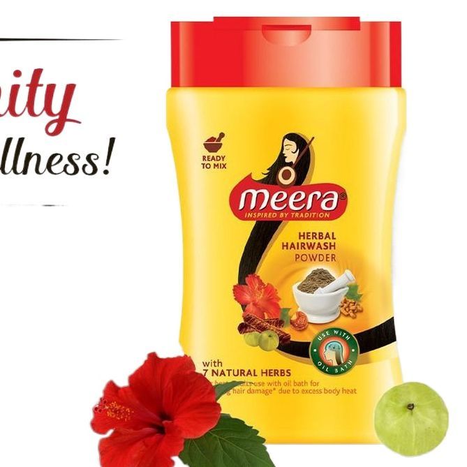 Meera Herbal Hair Wash Powder 120g | Daraz.lk