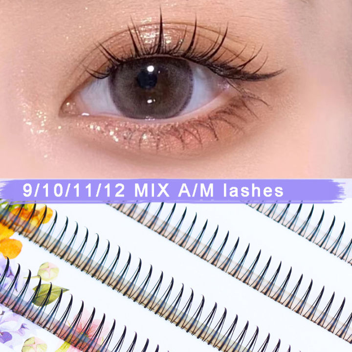 Dream Deer A/M Type A False Eyelashes 8-12mm Mix Lashes Natural Fairy ...