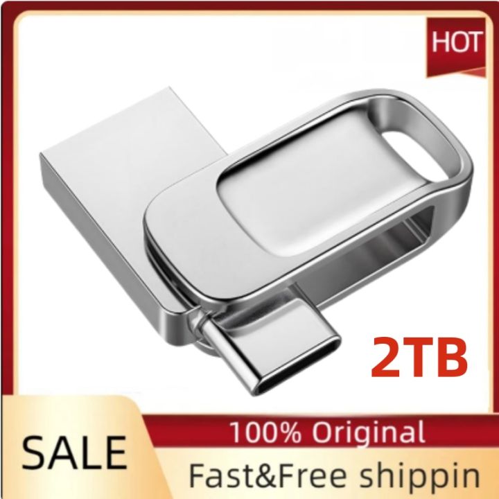 2TB USB 3.0 Flash Drive 2-in-1 OTG 1TB Type C USB Pendrive Stick ...