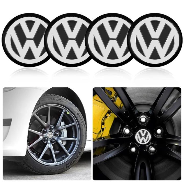 56MM Car Wheel Center Hub Cap Logo Stickers Rim Emblem Car Styling For ...