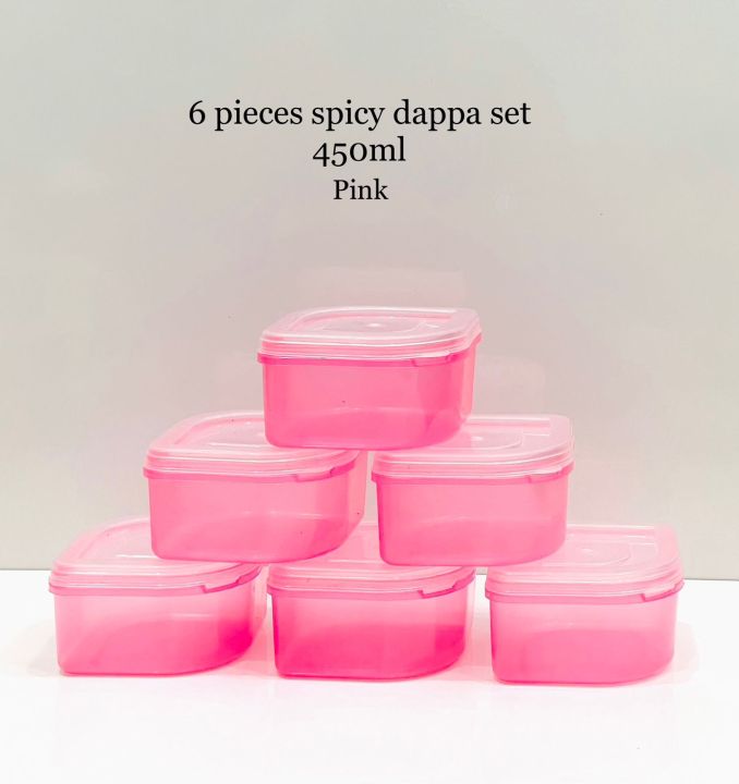 6 Pieces Spicy dappa set 450ml | Daraz.lk