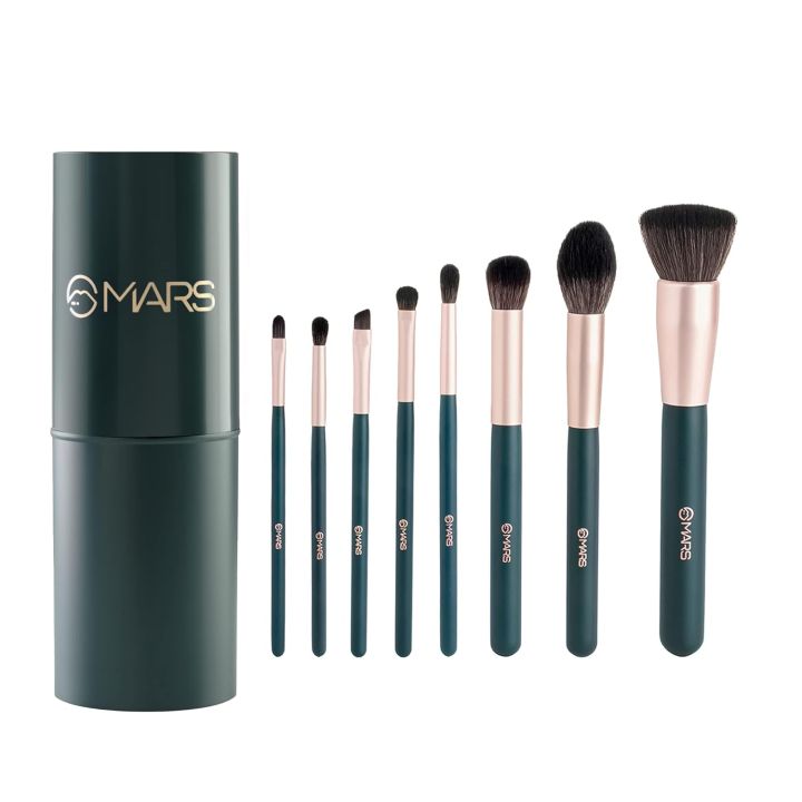 MARS Tools of Titan Brush Set of 8 with Holder | Face Makeup Brush Set ...