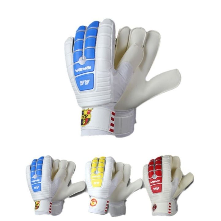 Pair Competition Anti-Slip Goalkeeper Gloves Finger Protection Latex ...