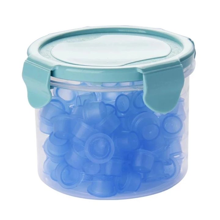 100pcs/pack White Color Plastic Tattoo Ink Cup with Cotton Ring ...