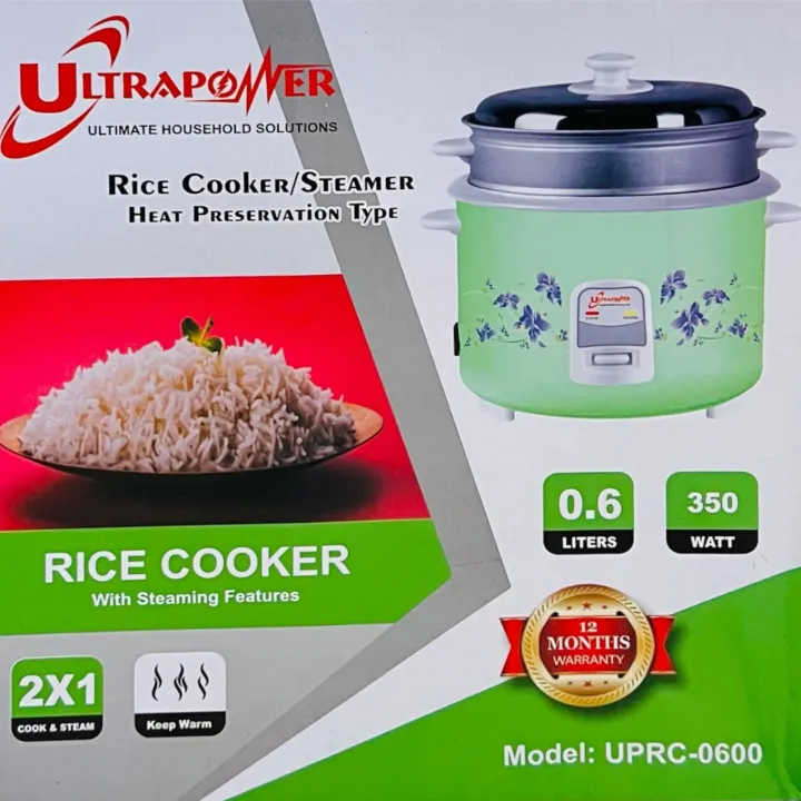 Rice Cooker / Steamer 0.6L , ULTRAPOWER Rice Cooker with Steaming ...
