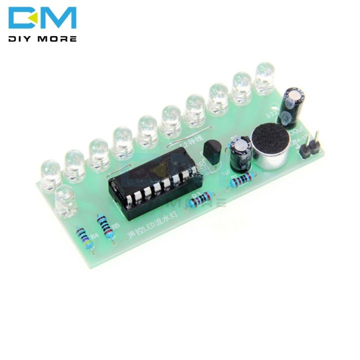 【Hannah Martin Official Store】Voice-activated LED Light Kit CD4017 Lantern Control Fun ...