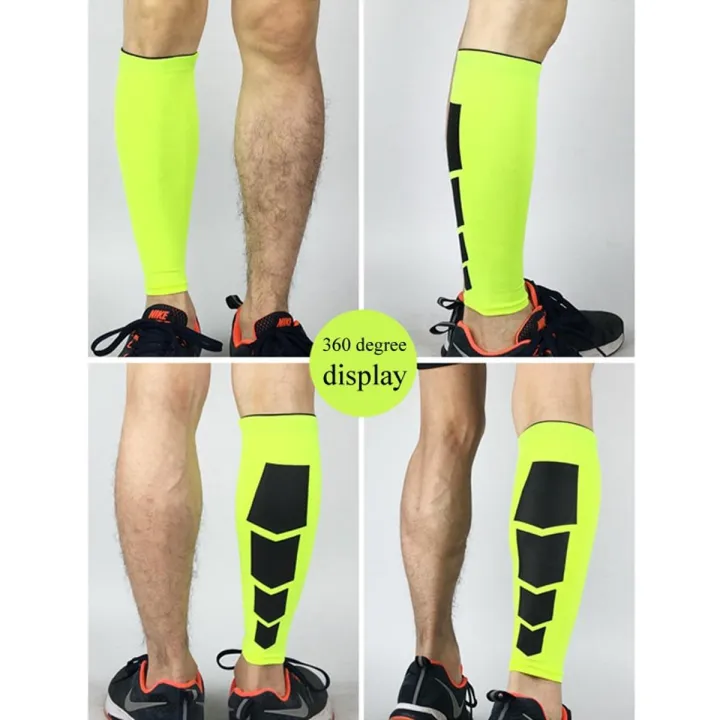 1Pair Compression Calf Sleeves Leg Compression Sock Running Shin Splint ...
