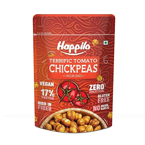 Happilo Premium Super Snack Terrific Tomato Chickpeas 110g, Crunchy and ...