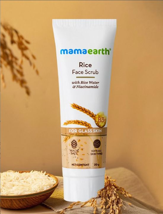 Mamaearth Rice Face Wash With Rice Water & Niacinamide For Glass Skin ...