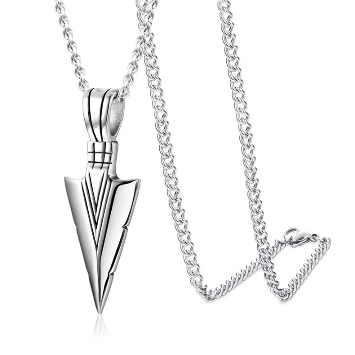 Long Necklace with Arrow Pendant Personal Security Self Defense Men ...