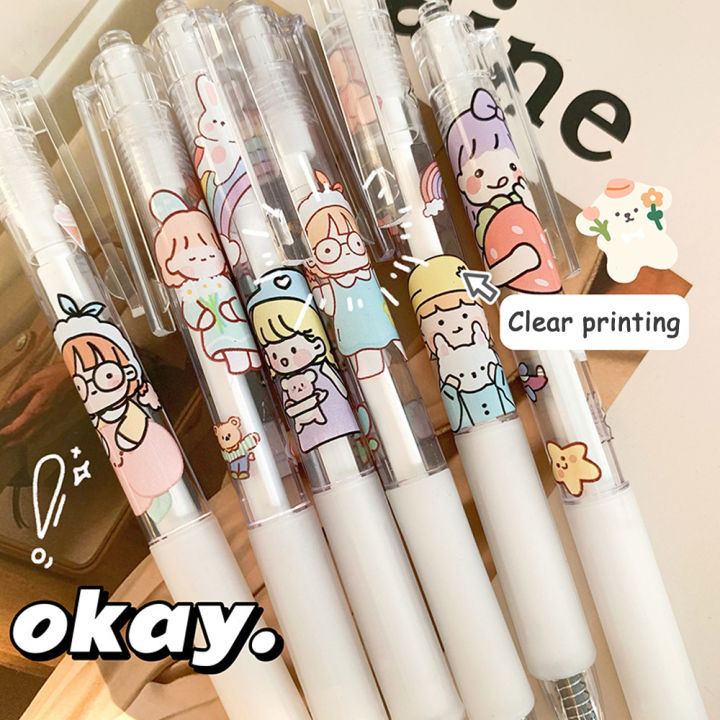 1/2PCS Creative Glue Pen Cute Cartoon Girl Scrapbook Glue Pens for ...