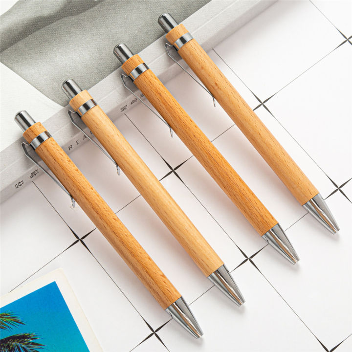 Black Ink Pen 1mm Pen for Kids Stationery Gift New Style Bamboo ...