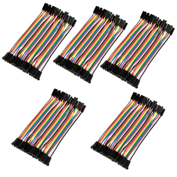 5 PCS for Arduino Projects 40 Pin Female to Female Jumper Wires Set ...