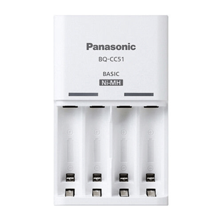 Panasonic- Eneloop BQ-CC51 4 Bay Basic Charger 10h AA/AAA - Charger ...