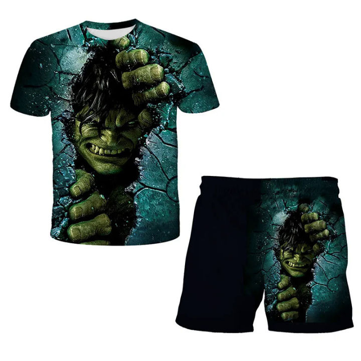 Hulk Clothes for Kids Marvel Heroes Graphic T-shirt Korean Children's ...