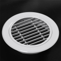 For 200mm Aluminum Alloy Louver Vent Grill Cover Round Single Layer ...