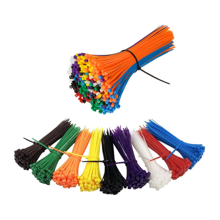 @Johor 100pcs Cable Tie Nylon Self Locking Nylon Cable Ties Plastic Zip ...