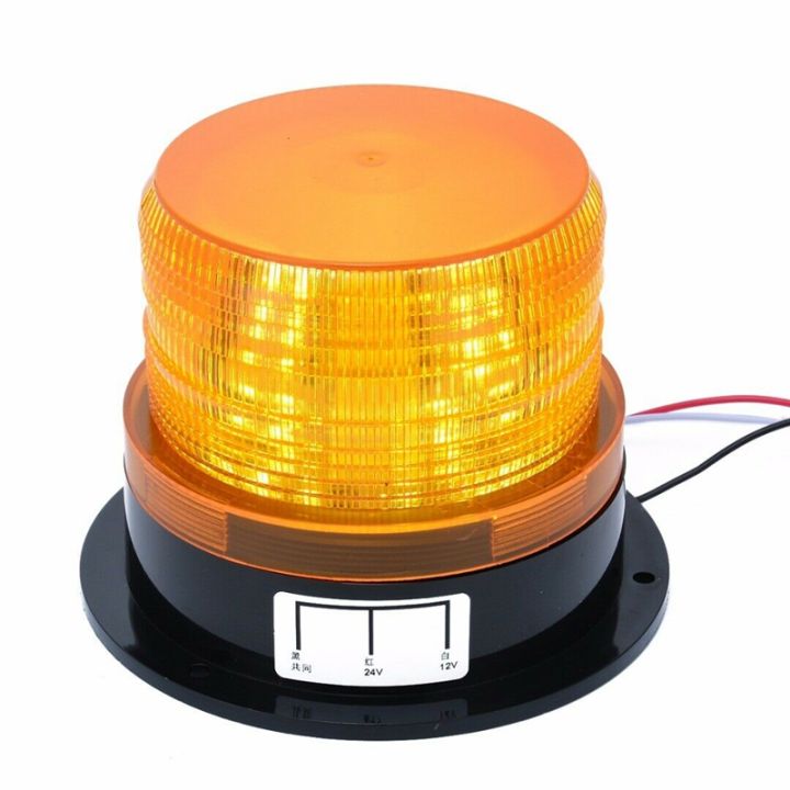 2 x Amber LED Beacon Strobe Emergency Flashing Light Warning Lamp Truck ...