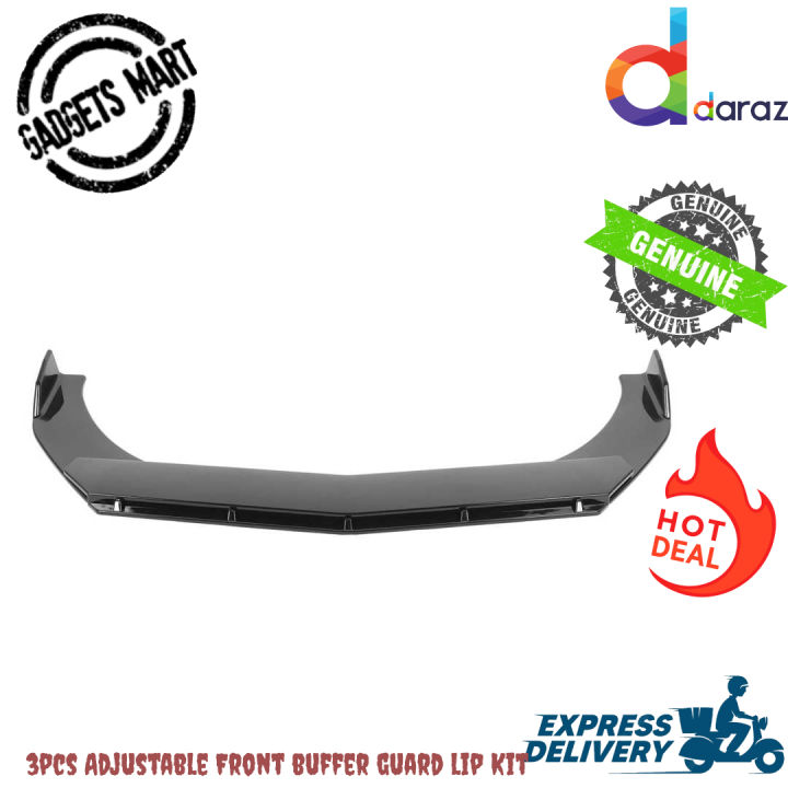 3pcs Adjustable Front buffer guard lip Kit | Daraz.lk