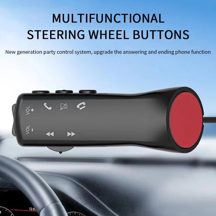 NEW Universal Car Steering Wheel Button Remote Controller Car Radio GPS ...