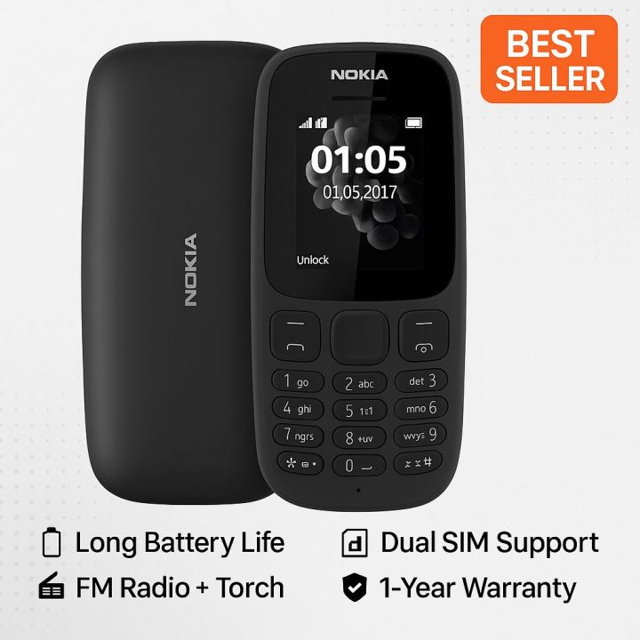 Nokia 106 Dual Sim Button Phone With Warranty Made in Vietnam | Daraz.lk