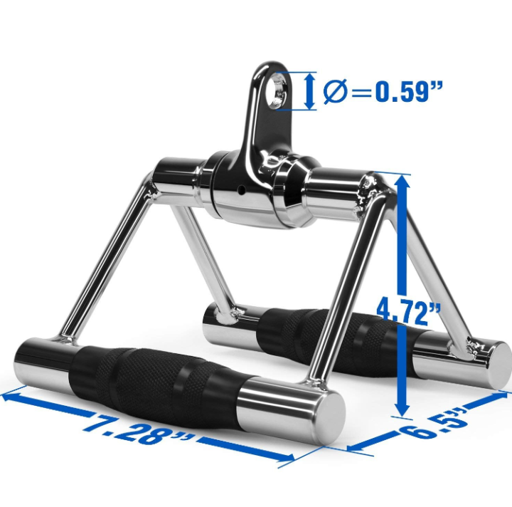 Mansa TUFF Fitness Revolving Low Row Handle for Cable machine, D Row ...