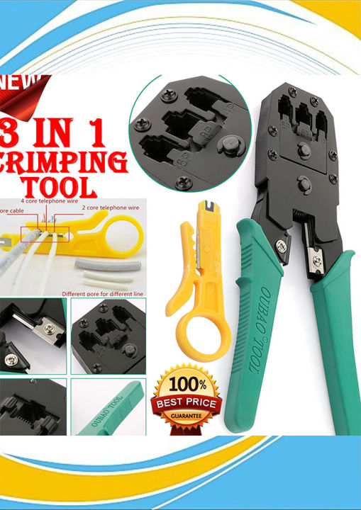 Networking Tool Crimping Tool 3 in 1 Wire Network Cable Crimper Cable ...