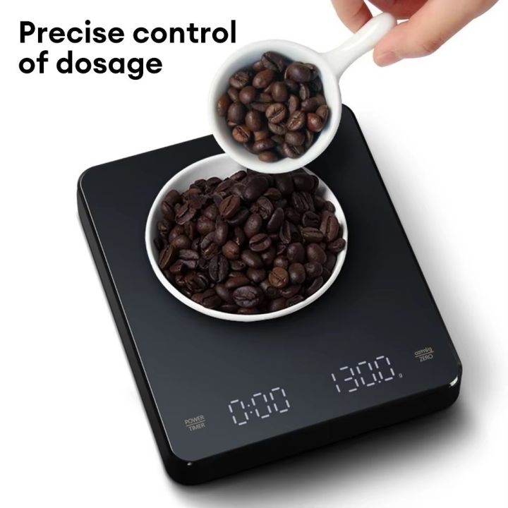 High Accuracy LED Screen Digital Espresso Coffee Scale Auto Power Off ...