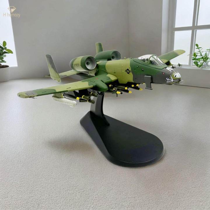1:100 A10 Attacker Fighter Model Miniature Toys Gift Ornament Desktop ...