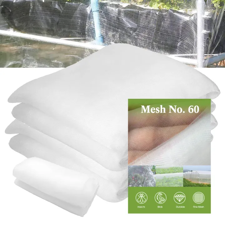 ShopSphere White 60 Mesh Garden Insect Netting Greenhouse Protection ...