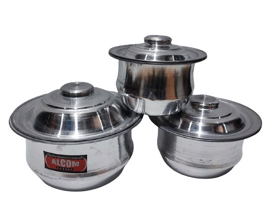 Aluminium Pot Set 3pcs Kitchen Utensil | Daraz.lk