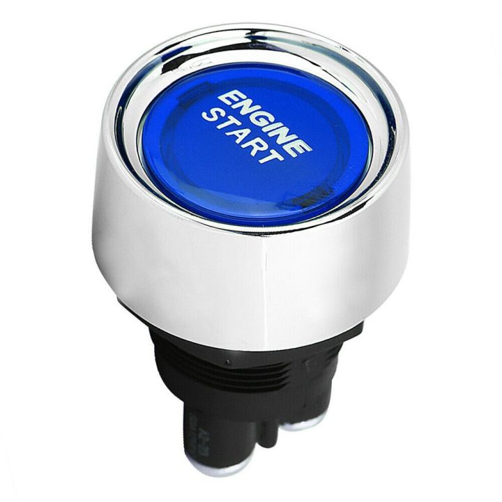 【Blue】 Universal 12V Car Red/Blue Illuminated Start Push Button Race ...