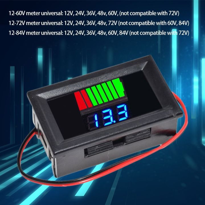 Professional Voltmeter Tester Digital Display Lithium Battery Capacity ...