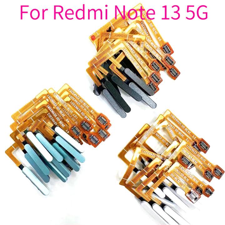 For Xiaomi Redmi Note 13 5G Fingerprint Sensor Home Button Ribbon Flex ...