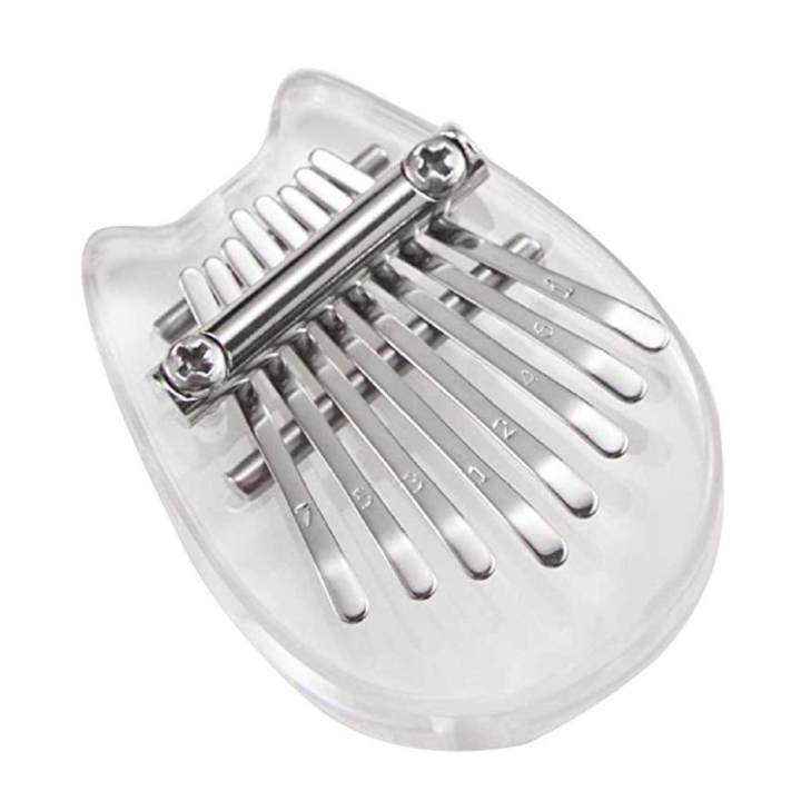 Cute Mini Kalimba Acrylic Clear Mbira Thumb Piano for Kids Adults ...