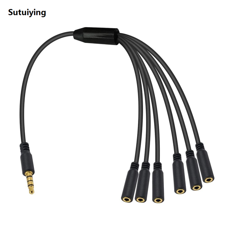 Sutuiying Stereo TRS 3.5mm AUX Audio Extension Cord 3.5 TRRS 1/8 Jack ...